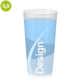 Design Cup 0,5l individuell gestalten | Bedruckte Mehrwegbecher kaufen
